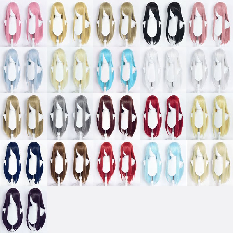 21 Colors 80cm Long Straight Colorful Cosplay Wigs – lemailwigs