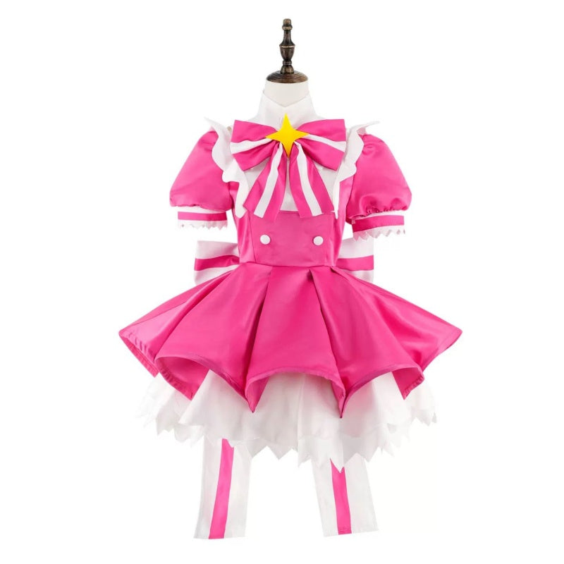 L-email Wig Hatsune Miku Retry Now Pink Dress Magical Cosplay Costume ...