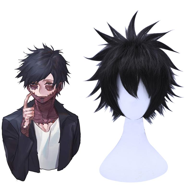 Anime My Hero Academia Dabi Short Black Men Cosplay Wigs – lemailwig