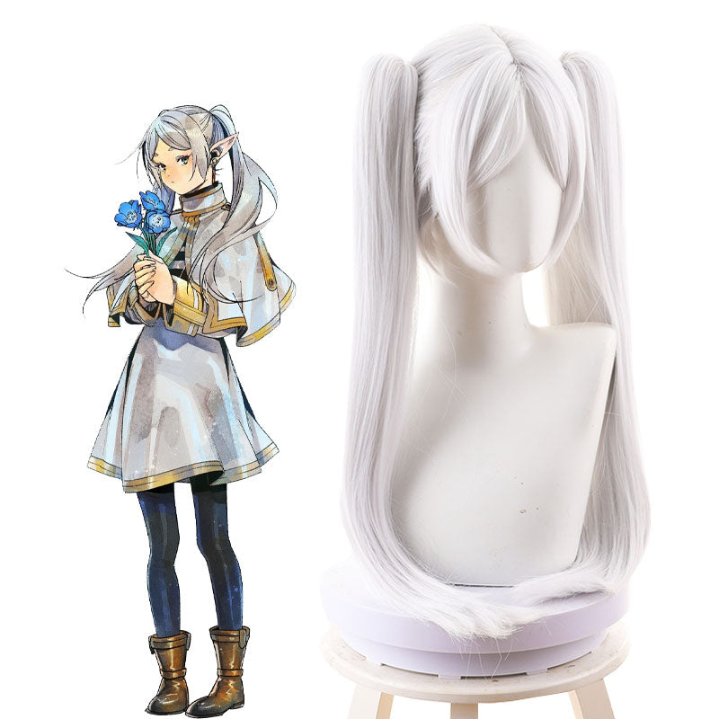 Frieren: Beyond Journey's End Frieren White Cosplay Wig – lemailwig