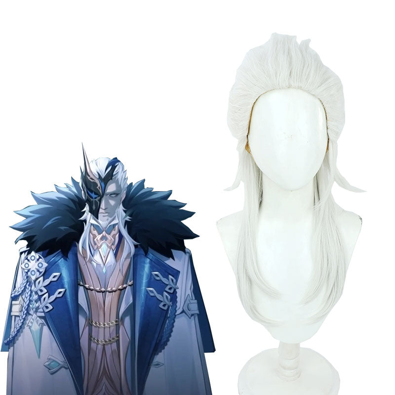 Genshin Impact Fatui The Jester Harbingers Pierro Cosplay Wigs – lemailwig