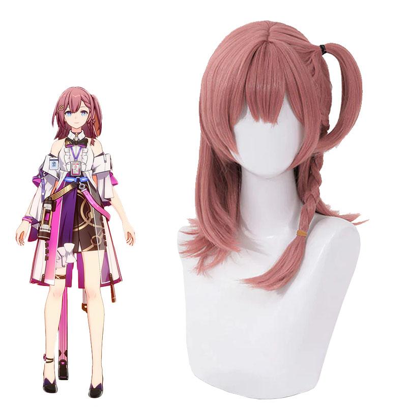 Honkai: Star Rail Asta Dark Pink Cosplay Wig – lemailwig