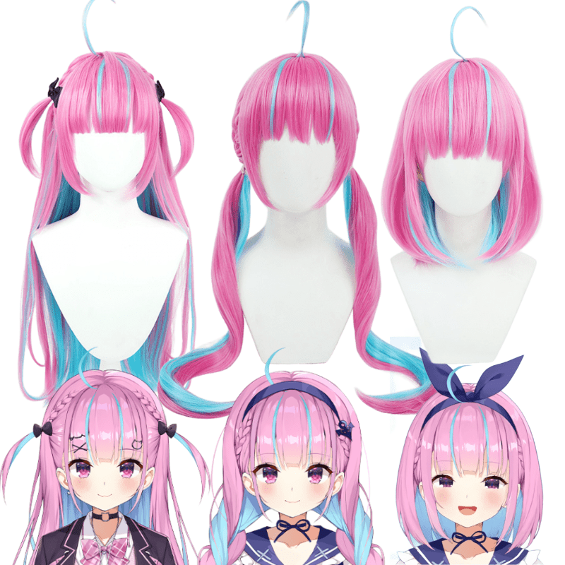 Lemailwig Hololive Vtuber Minato Aqua Cosplay Wigs – lemailwigs