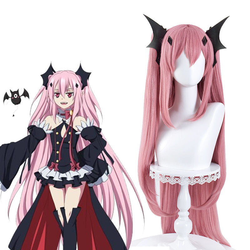 Seraph of the End Krul Tepes Long Pink Cosplay Wig – lemailwig