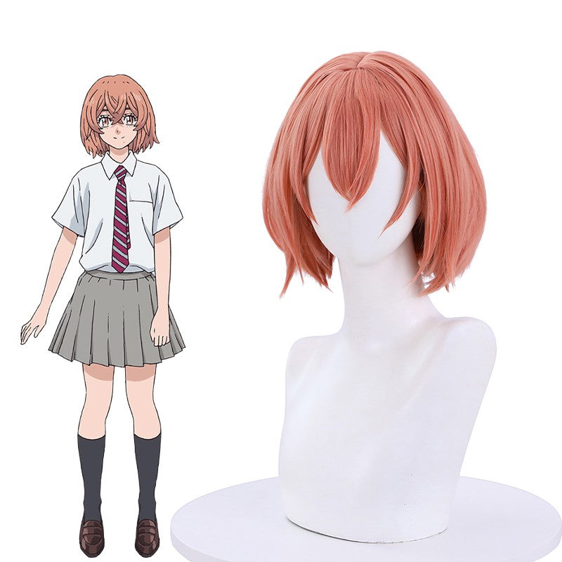 Tokyo Revengers Hinata Tachibana Orange Cosplay Wigs – lemailwig